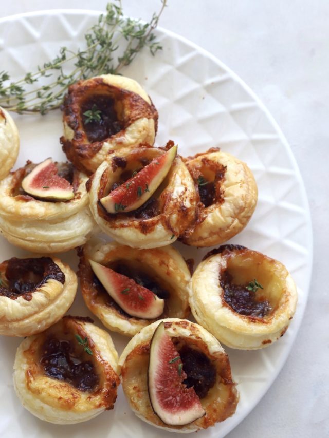 Fig and Brie Puff Pastry Bites – 'til golden brown